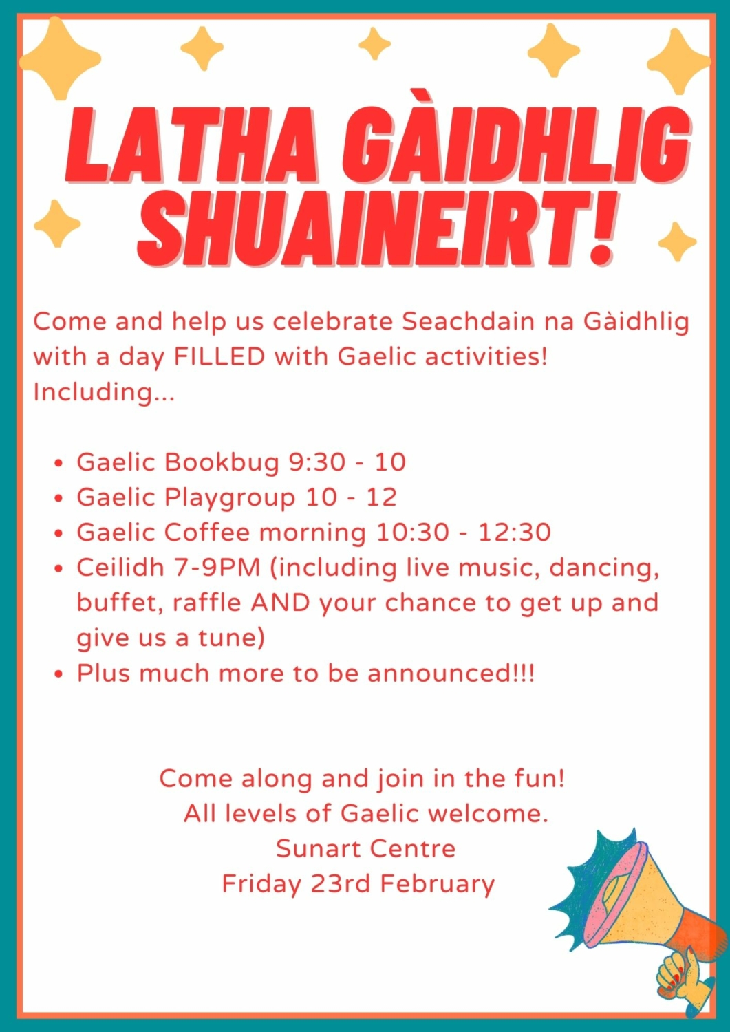 Latha Gàidhlig Shuaineart - Seachdain na Gaidhlig